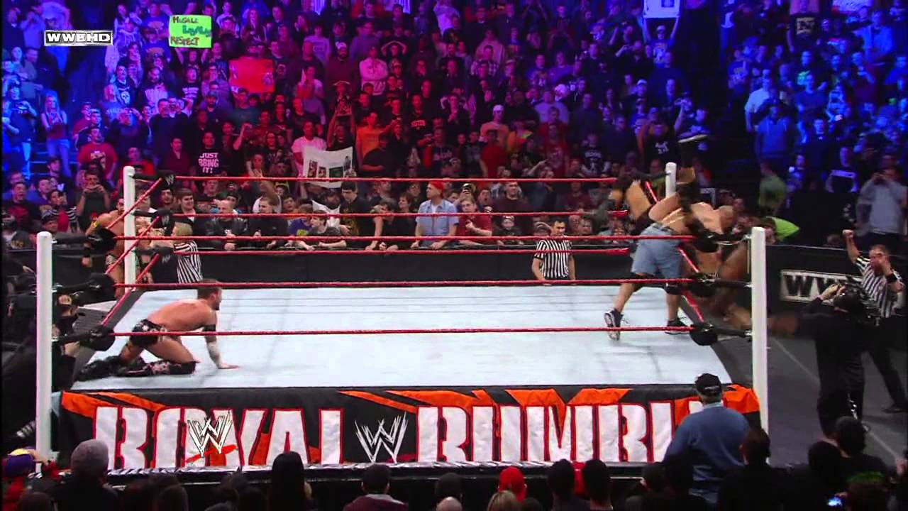 John Cena runs into The New Nexus in the Royal Rumble Match: Royal ...