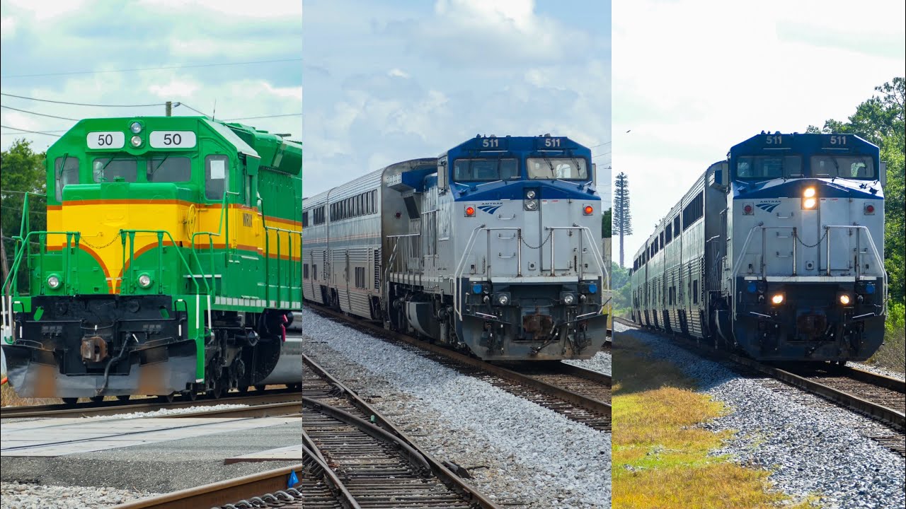 Amtrak 511 Leads P945 w/ An AMAZING Horn + More ft. P945 Outbound, WRIX ...