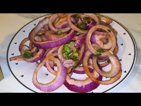 Restaurant style Lacha Pyaz | Chatpati Ring Onion Salad Recipe | tasty ...