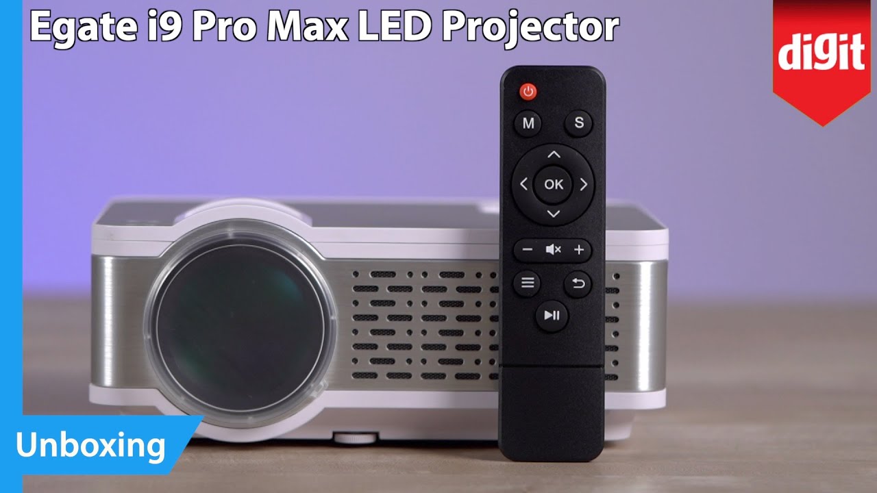 Egate i9 Pro Max LED Projector Unboxing - YouTube