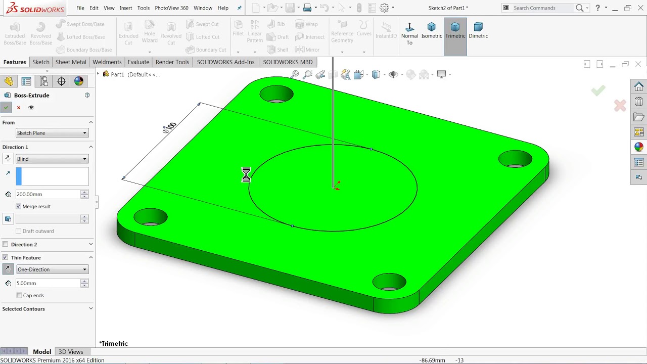 Solidworks Weldments tutorial Gusset - YouTube