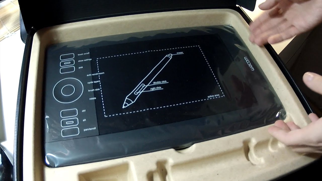 Unboxing Wacom Intuos 5 Professional Pen Tablet and Setup - YouTube