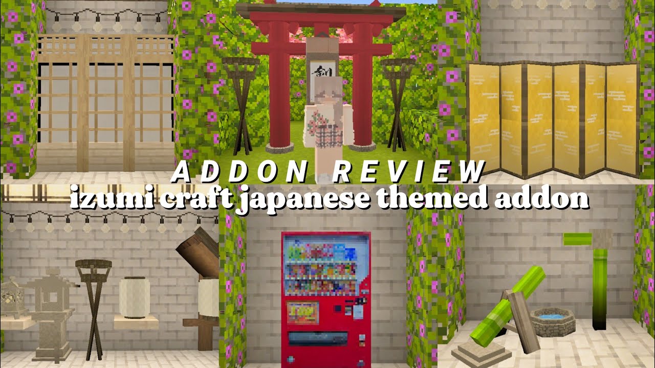 [minecraft pe] izumi craft addon review ♡ perfect for japanese themed ...