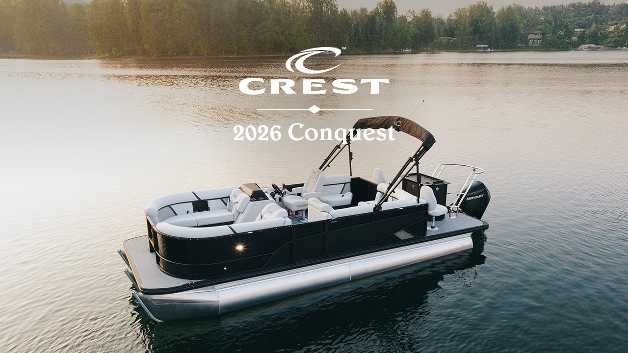 Crest Pontoons | 2026 Conquest - YouTube