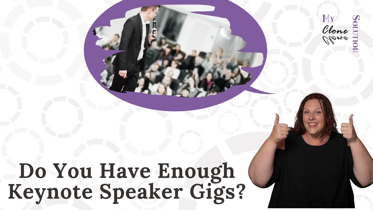 how do I get more speaking gigs - YouTube