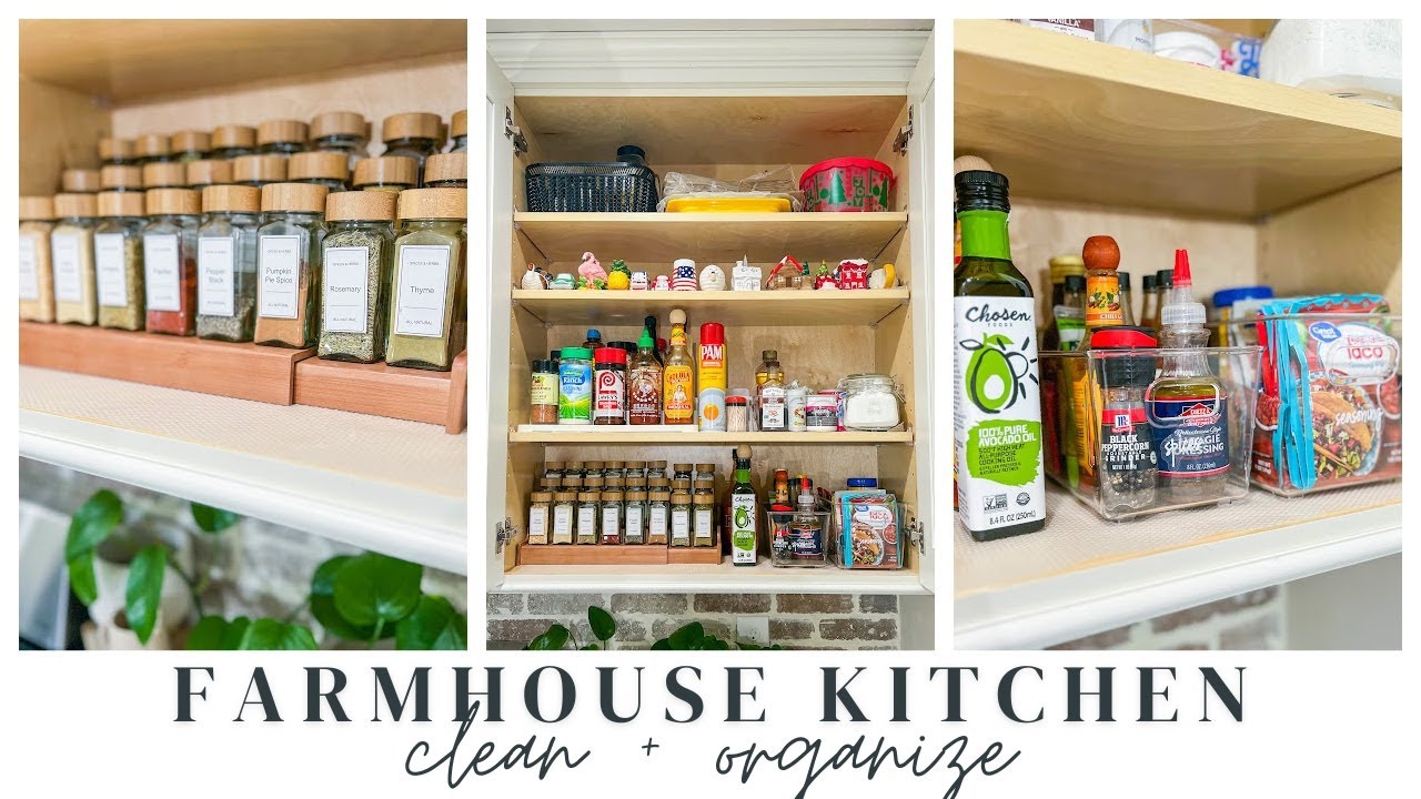 WHOLE KITCHEN CLEAN AND ORGANIZE // KITCHEN DECLUTTER AND ORGANIZE ...
