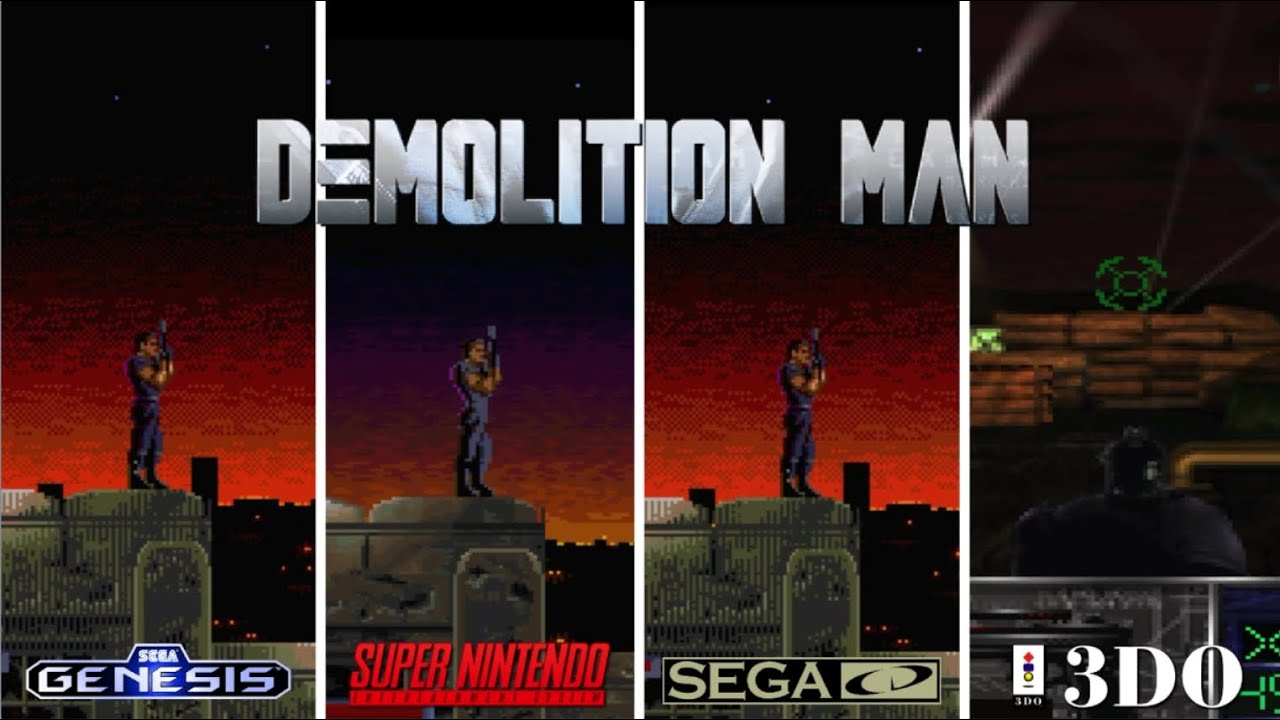 Demolition Man [1994] Genesis vs SNES vs Sega CD vs 3DO (Version ...