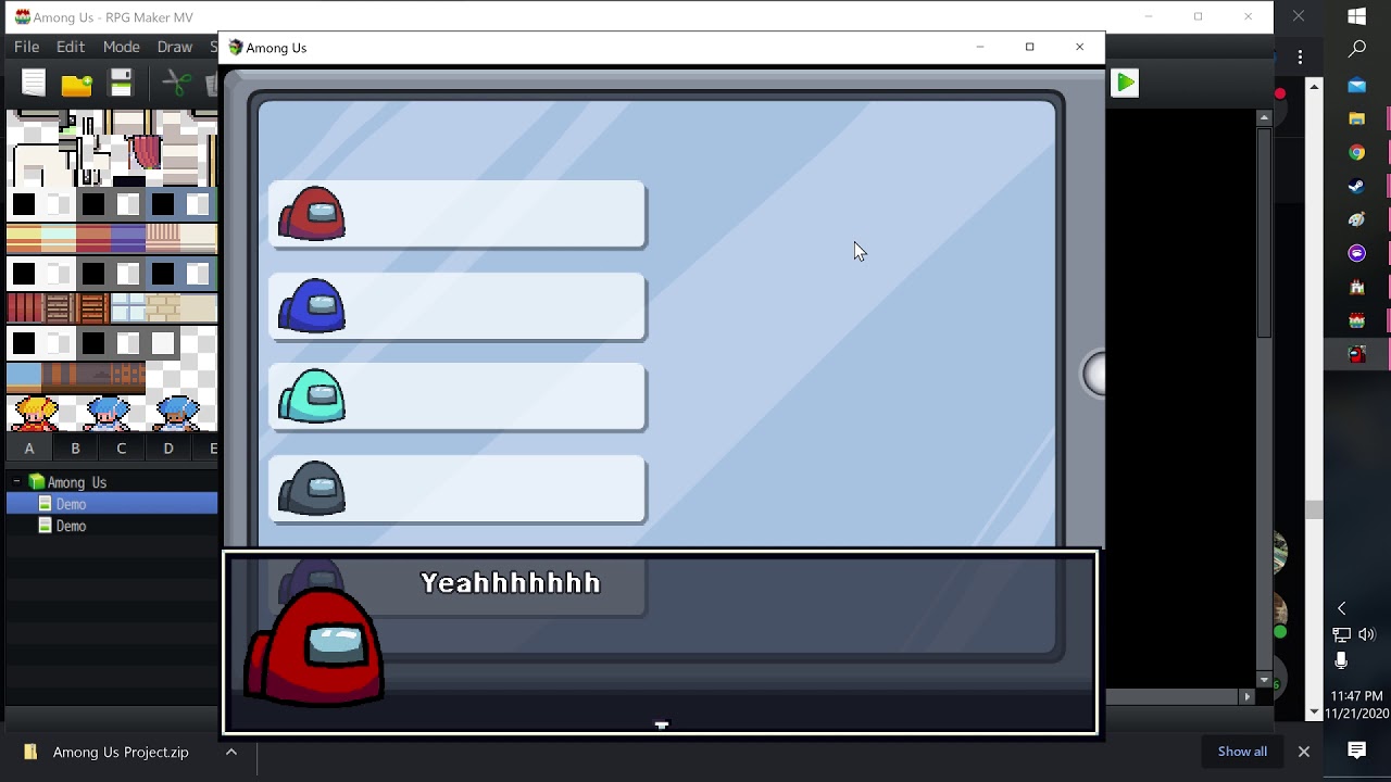 Among us, fan game - YouTube