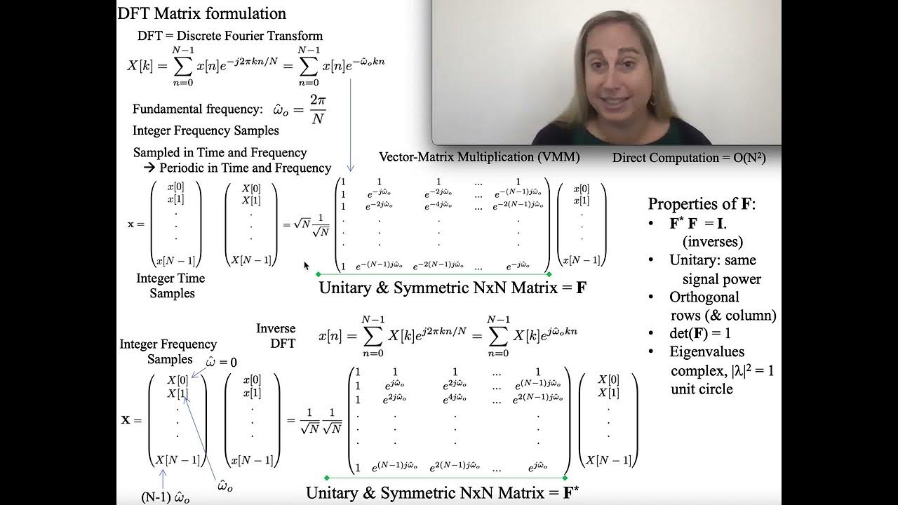 Matrix Formulation of a DFT transform - YouTube