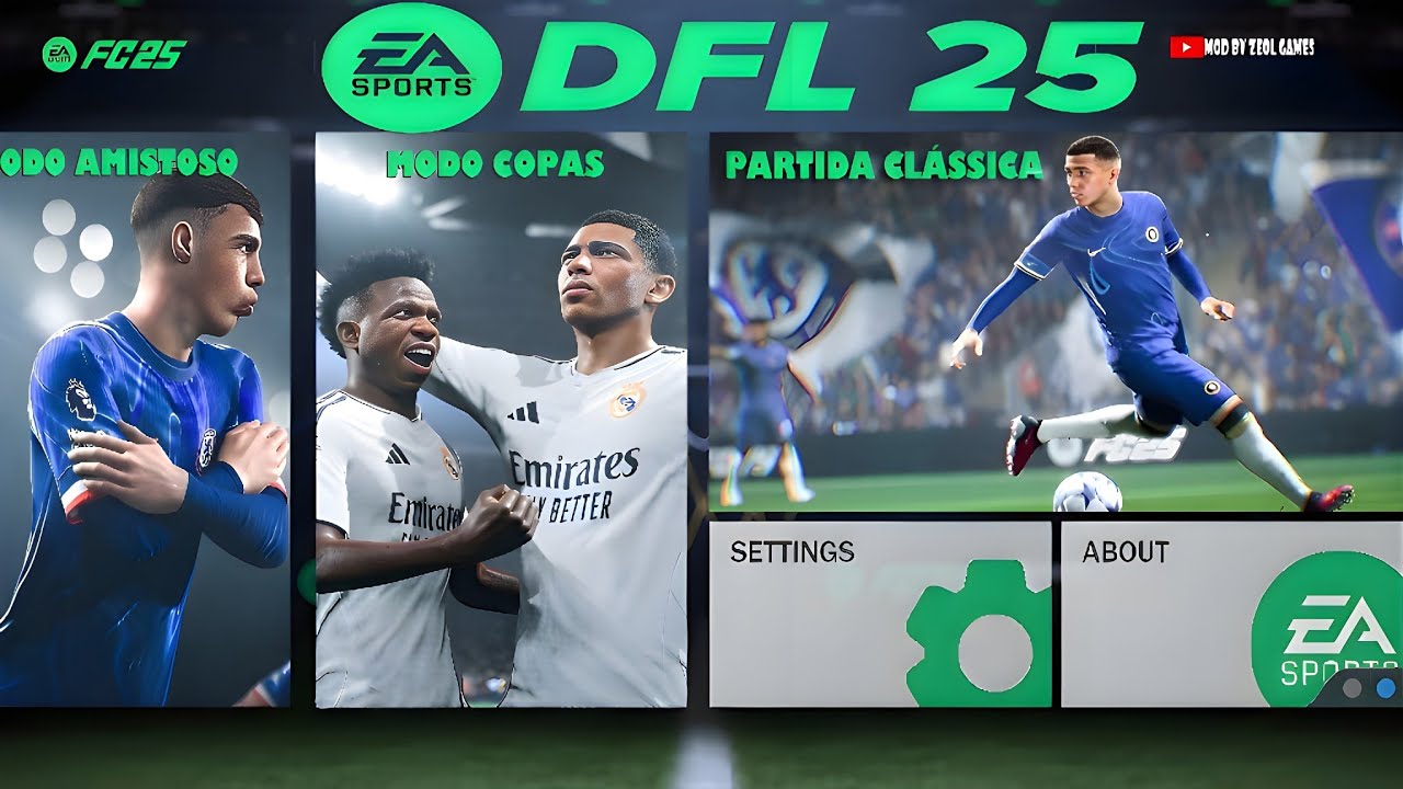 DFL 25 COM MODO CARREIRA NO ANDROID! ATUALIZAÇÃO MOD EA SPORTS FC 25 ...