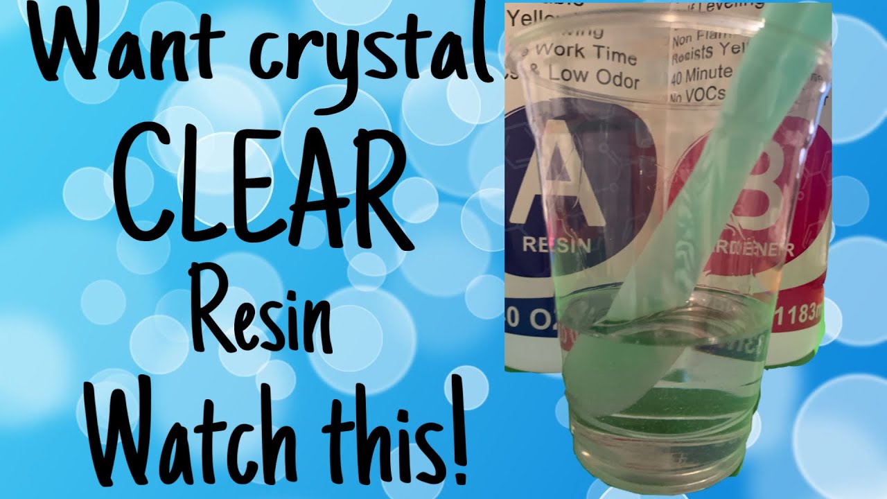 Want crystal CLEAR Resin?? WATCH this!! My Resin mixing process for ...