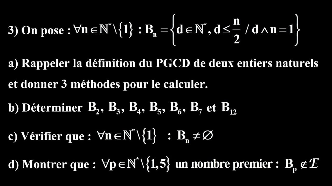 Série d'exercices vidéo 11 les ensembles : Exercice 3 avec solution - YouTube