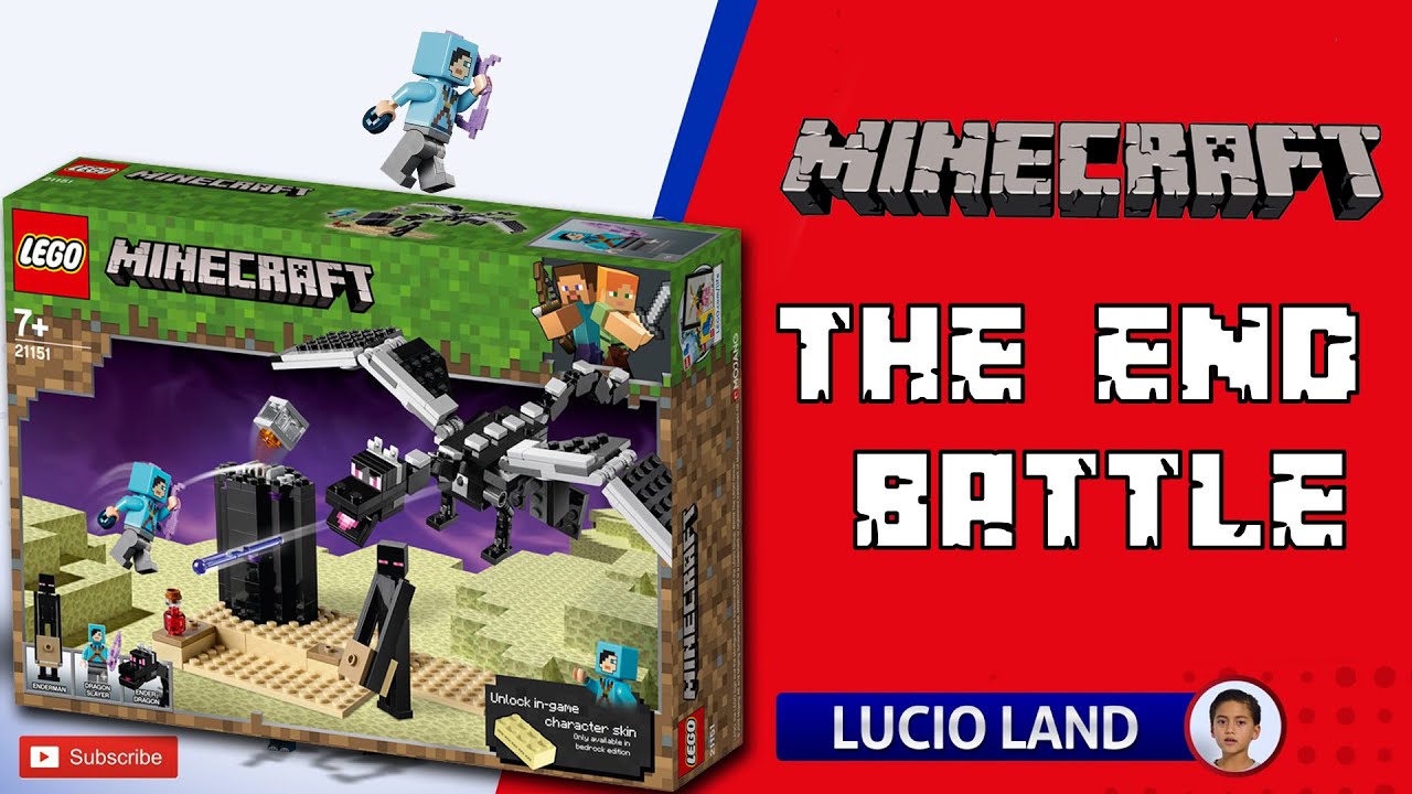 Lego - Minecraft: The End Battle Set, Build and Review - YouTube