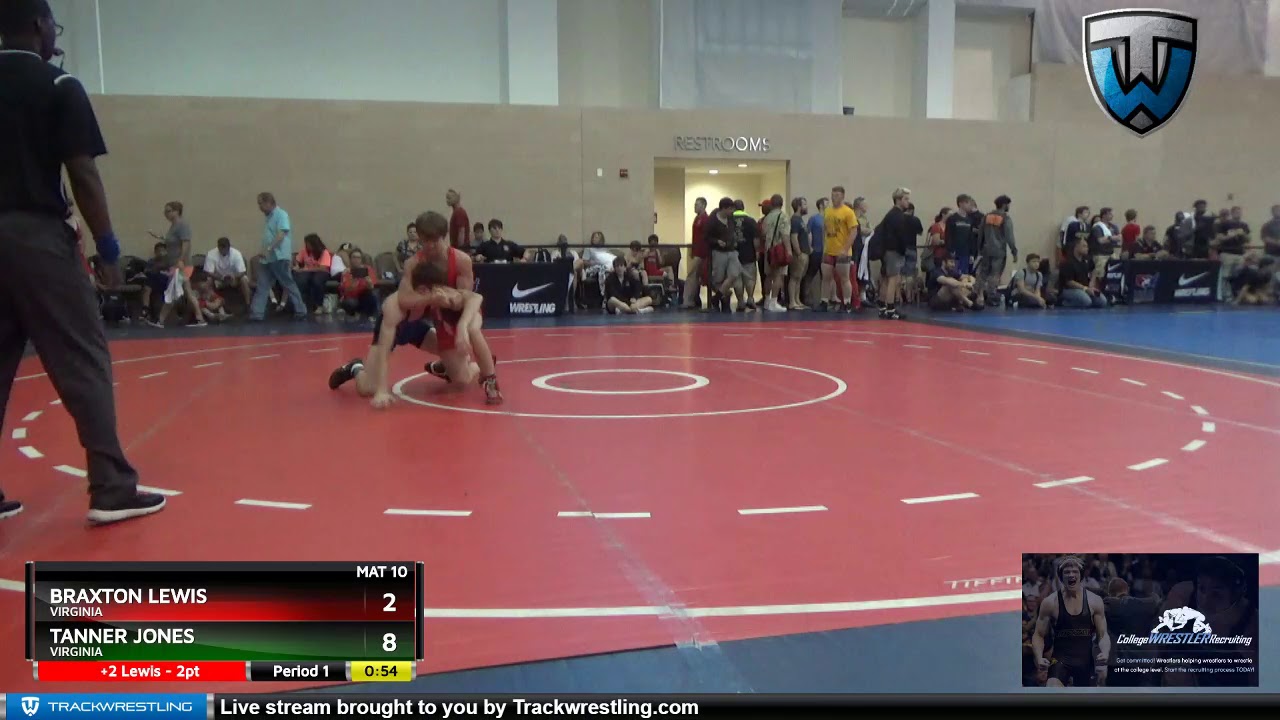16U 113 Braxton Lewis Virginia Vs Tanner Jones Virginia - YouTube
