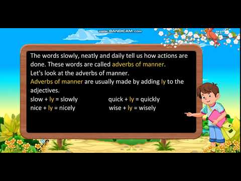 Class 3: Adverbs - YouTube
