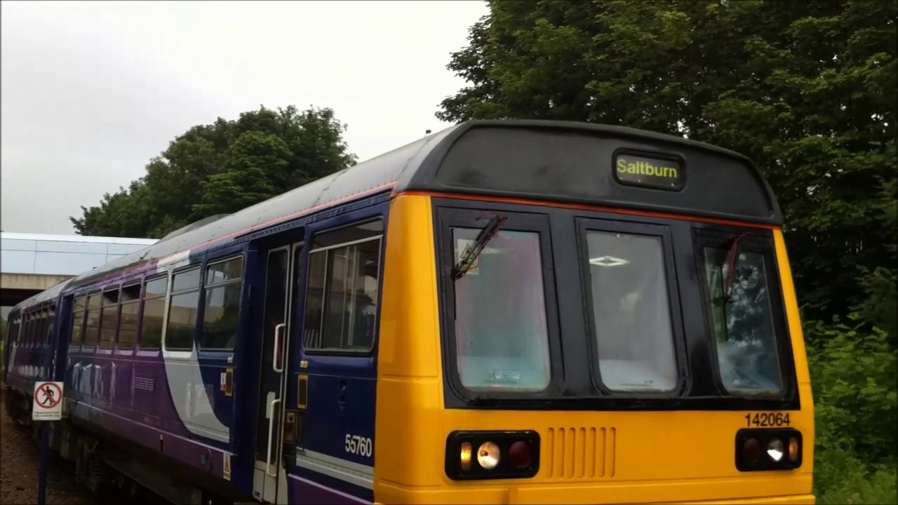 Northern Rail Class 142 Pacer Arriving at Bishop Auckland - YouTube