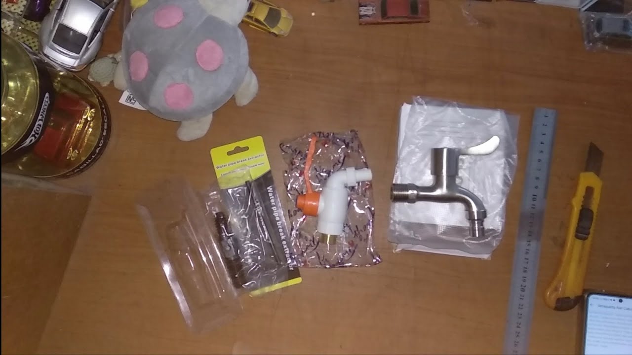 unboxing valve, kran air stainless, kran air PVC plastic, pipe ...