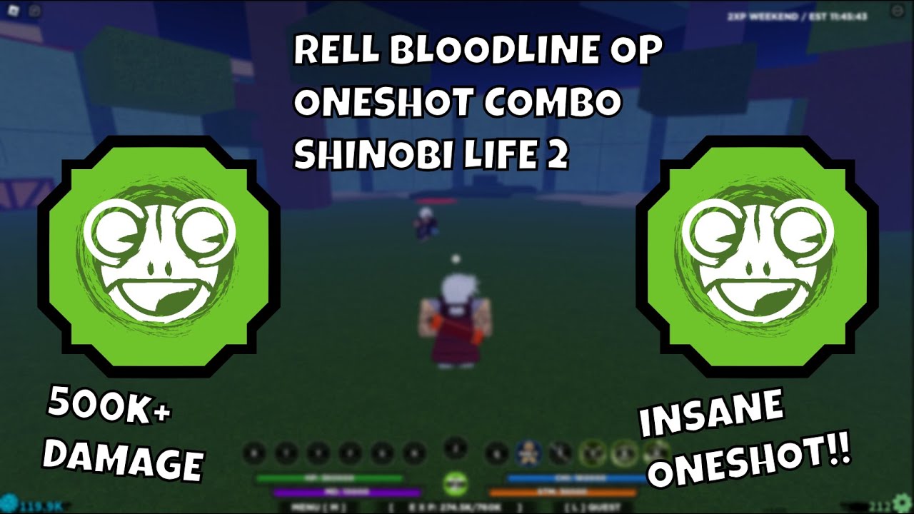 RELL BLOODLINE OP ONESHOT COMBO!!! | Shinobi Life 2 Roblox - YouTube