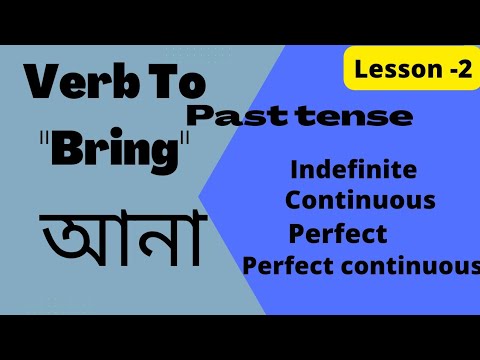 past tense verb to "bring" | verb to "bring" past tense | bring verb ...