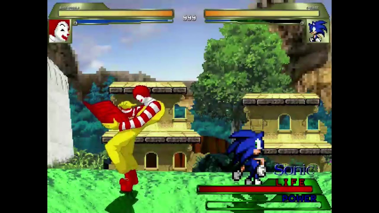 【MUGEN】 Boss Donald VS Genesis Sonic (6p) - YouTube