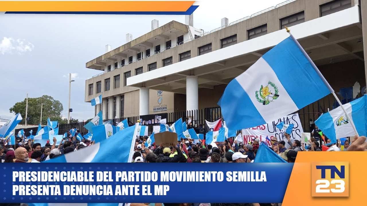 Presidenciable del partido Movimiento Semilla presenta denuncia ante el ...