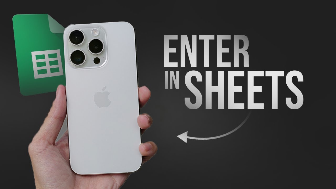 How to Enter in Google Sheets iPhone (tutorial) - YouTube