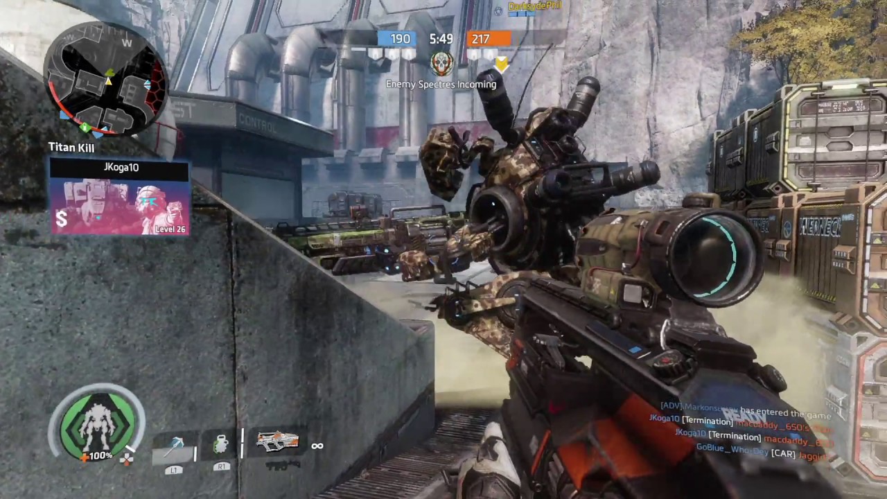 Titanfall 2 multiplayer pt10 - 1st Attrition Match, WEIRD Audio Bug ...