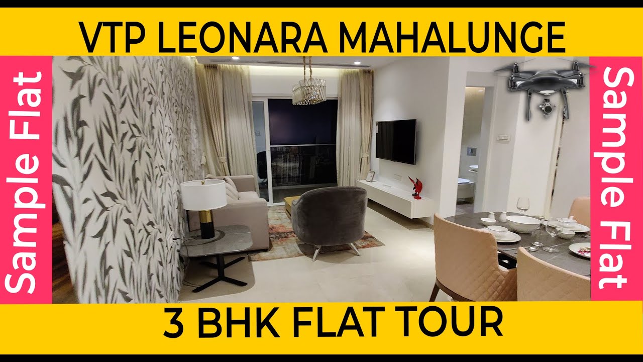 VTP Blue Waters Mahalunge | [2022] 3 BHK Sample Flat Tour | VTP Leonara ...