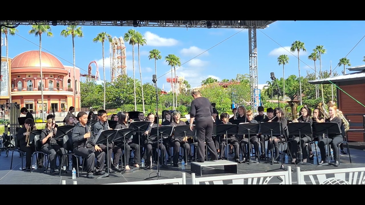 NFMAA Wind Ensemble Star Band Performance @Universal Orlando CityWalk ...