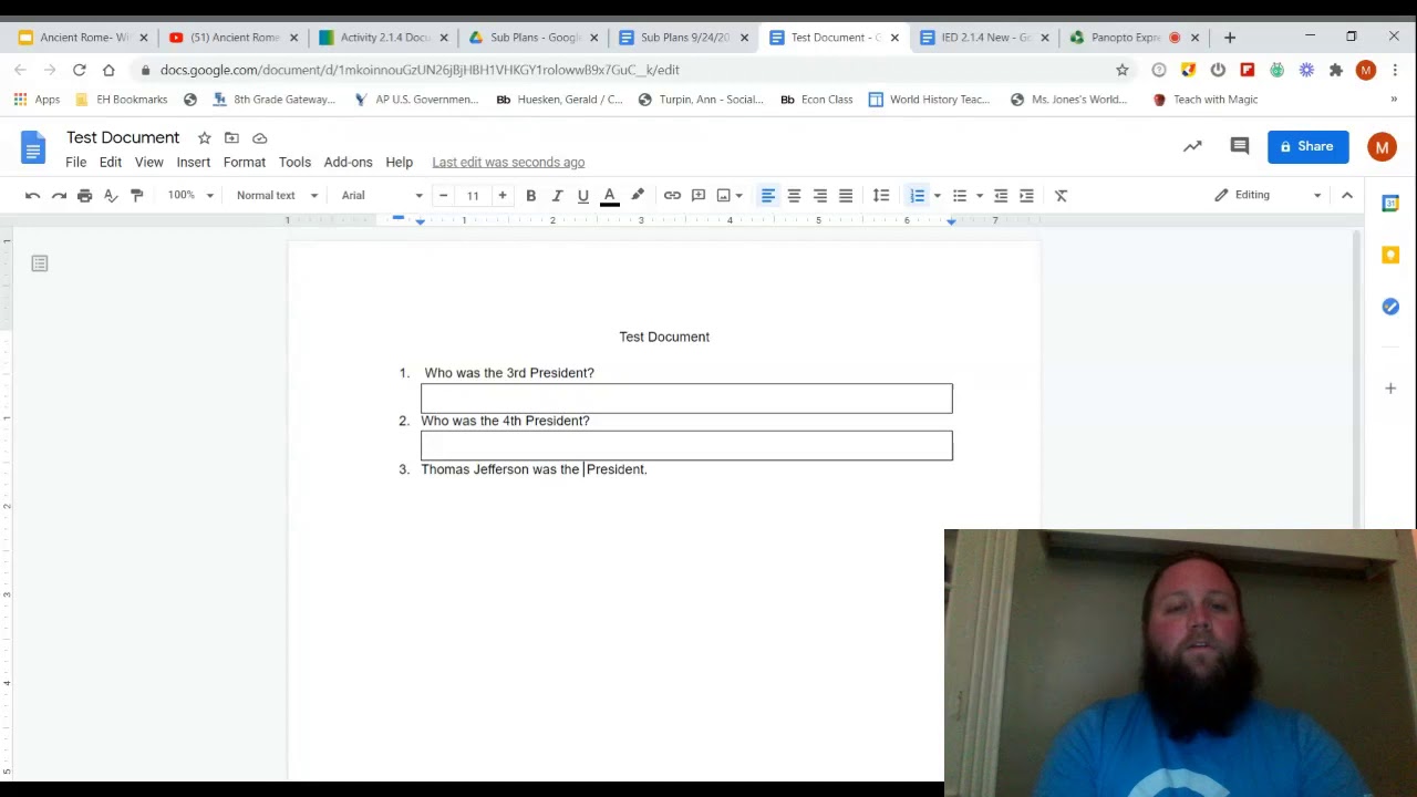 Fill in the Blank on Google Docs (2 different ways!) - YouTube