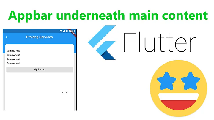 [Solved] Flutter: How to make a Card overlap the AppBar? | 9to5Answer
