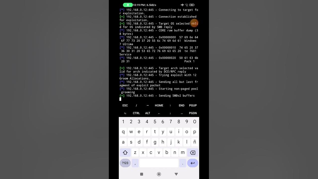 Hacking Windows Eternal Blue With Termux Termux Termuxtool Metasploitable Youtube