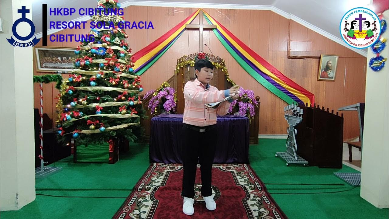 Penampilan Yosua Story Telling Sekolah Minggu Horong Kecil HKBP Cibitung Resort Sola Gracia ...