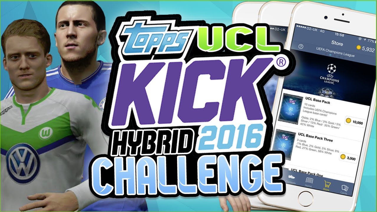 TOPPS KICK & FUT 16 CHAMPIONS LEAGUE HYBRID CHALLENGE w/FACECAM - FIFA ...