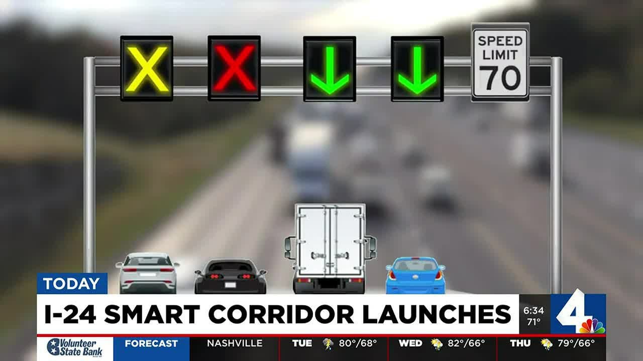 Smart Corridor launches on I-24 - YouTube