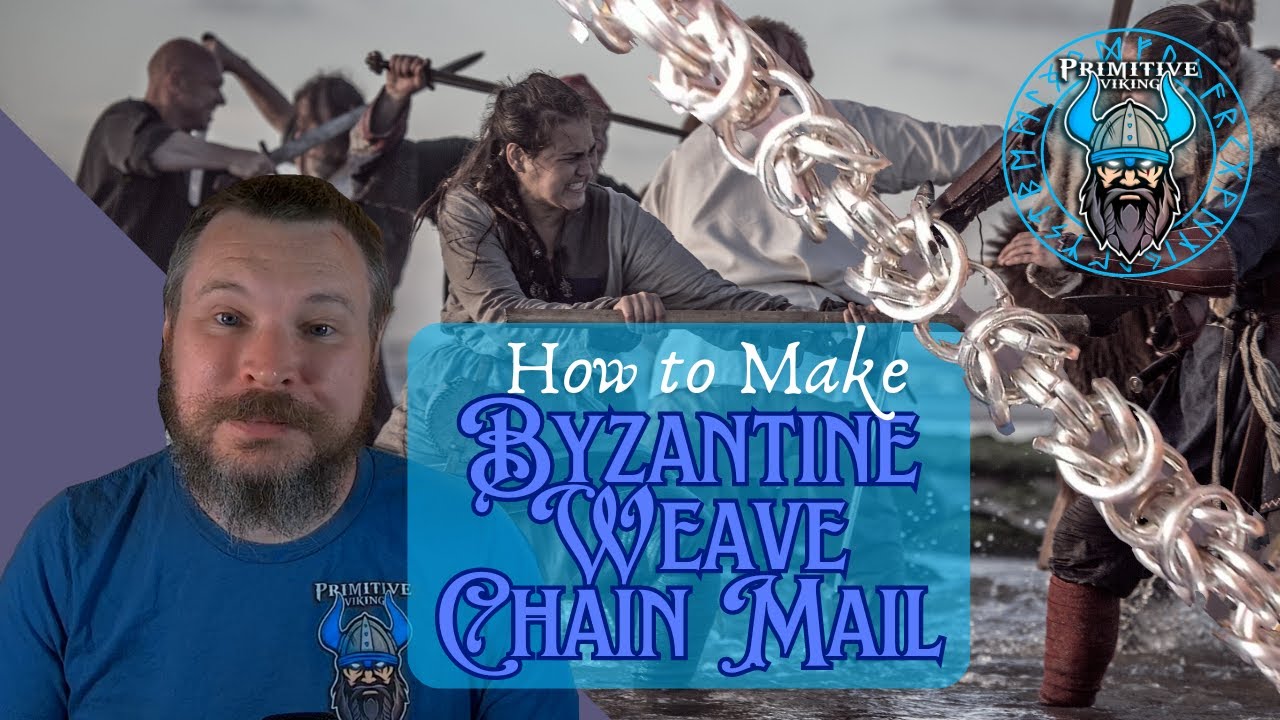 How to make Byzantine Weave Chainmail - YouTube