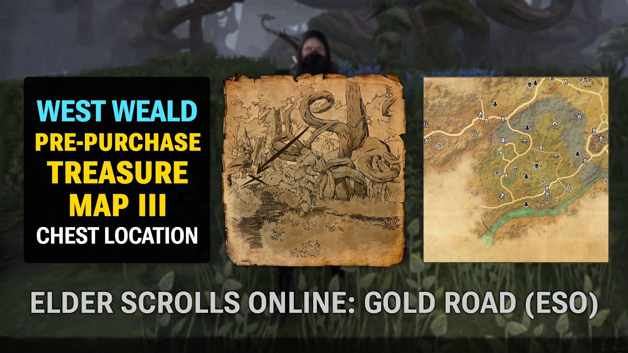 West Weald Pre-Purchase Treasure Map III Chest Location - Elder Scrolls ...