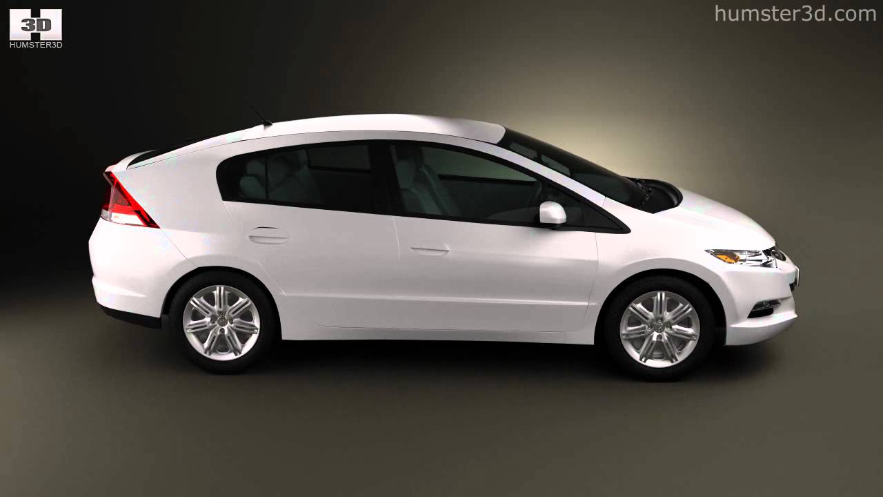 Honda Insight Hybrid 2010 by 3D model store Humster3D.com - YouTube