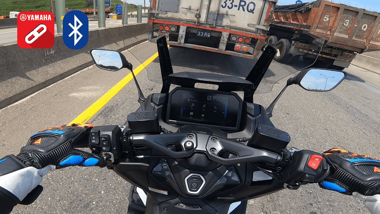 2022 YAMAHA T-MAX 560｜如何連接車上的藍芽/MyRide-Link｜How to link bluetooth and ...