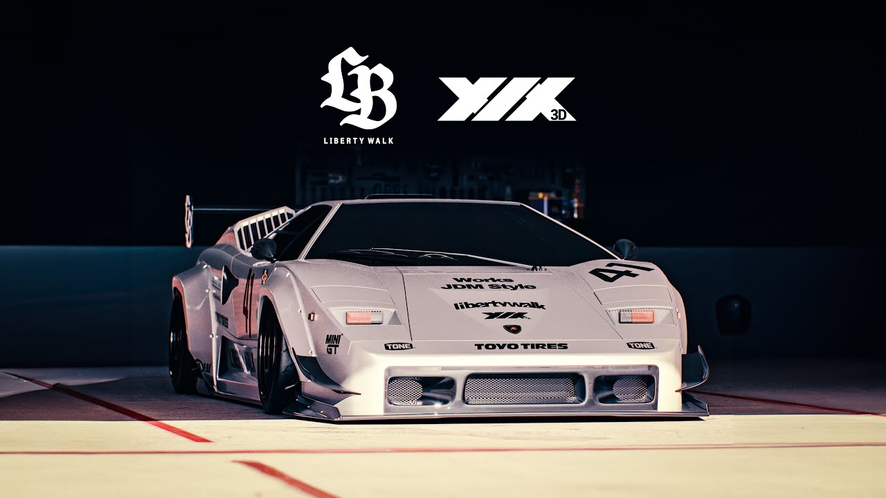 LB WORKS Countach | xix3D Studios - YouTube