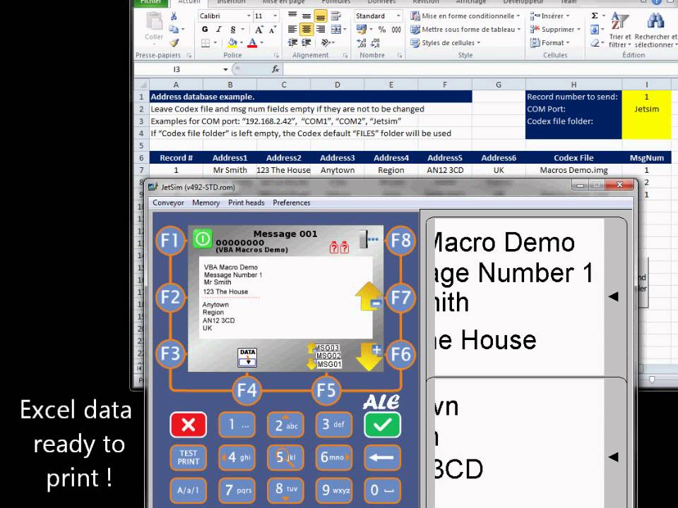 Excel and ALE inkjet Printer - YouTube