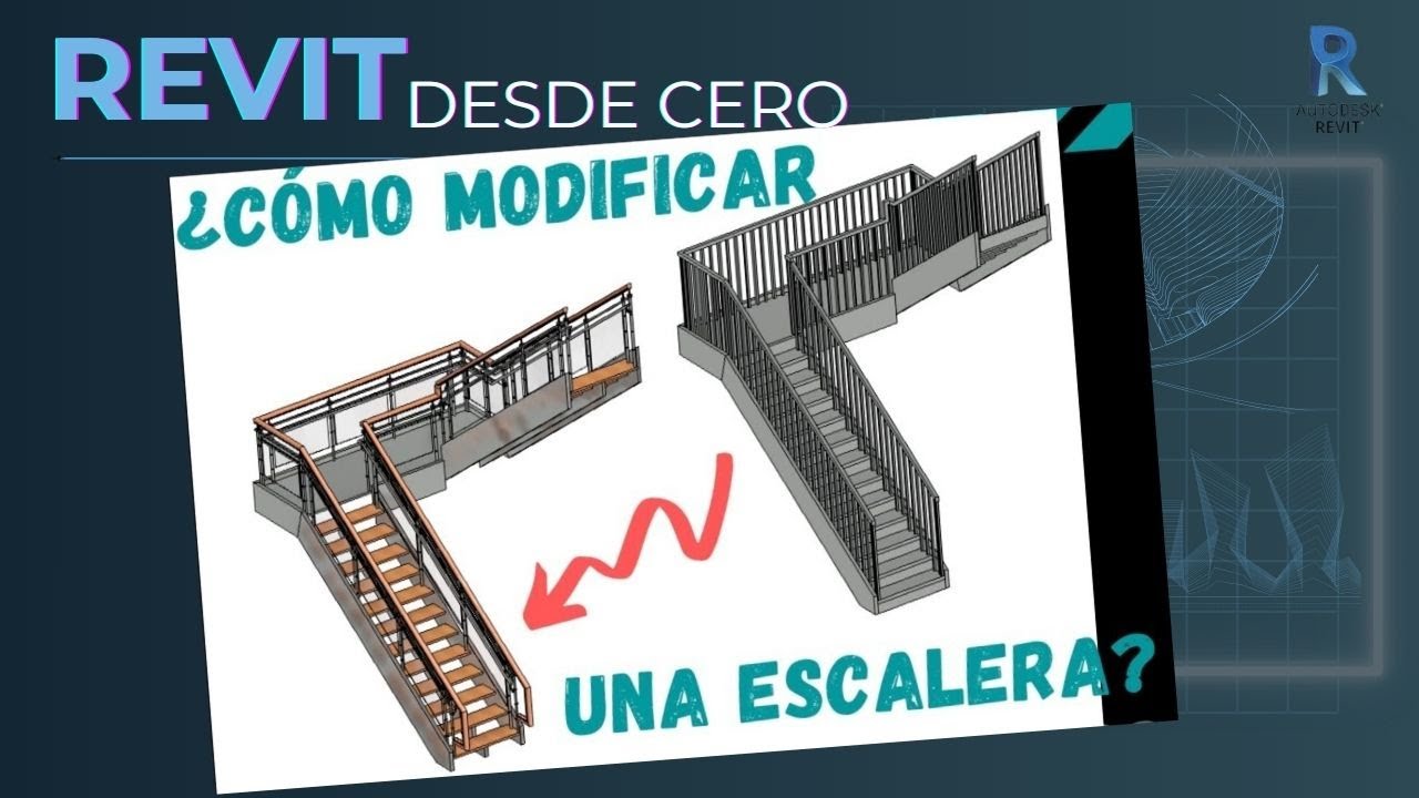 Aprendiendo Revit. ¿Cómo modificar una escalera? - YouTube
