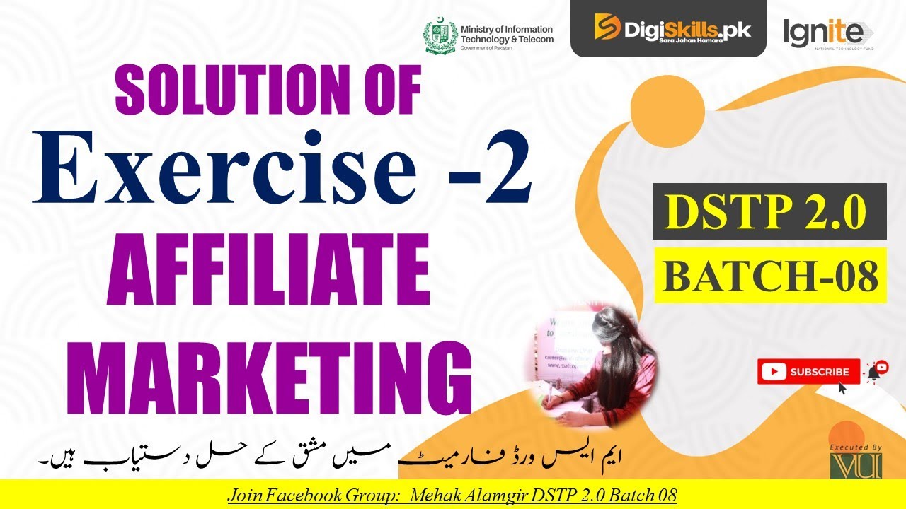 affiliate marketing exercise 2 batch 8 | dstp 2.0 batch 08 affiliated marketing exercise 2 ...