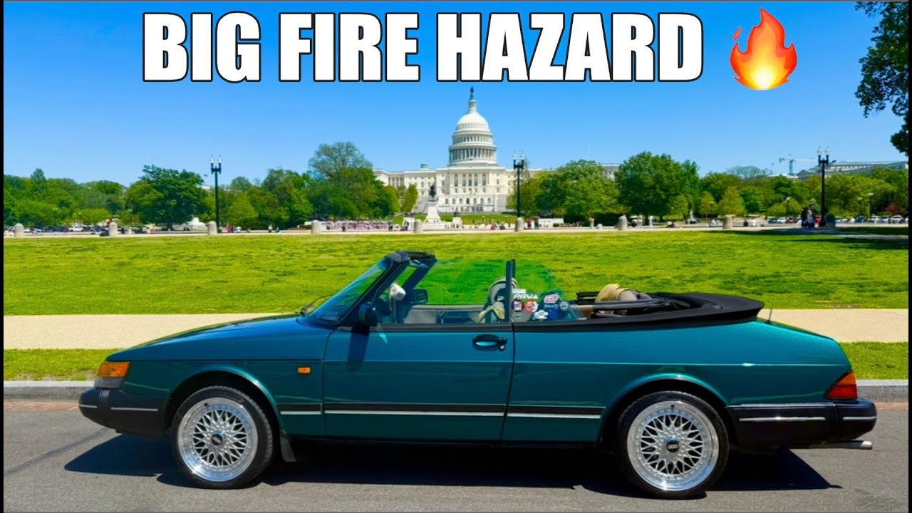 MY SAAB 900 WAS ON FIRE - YouTube