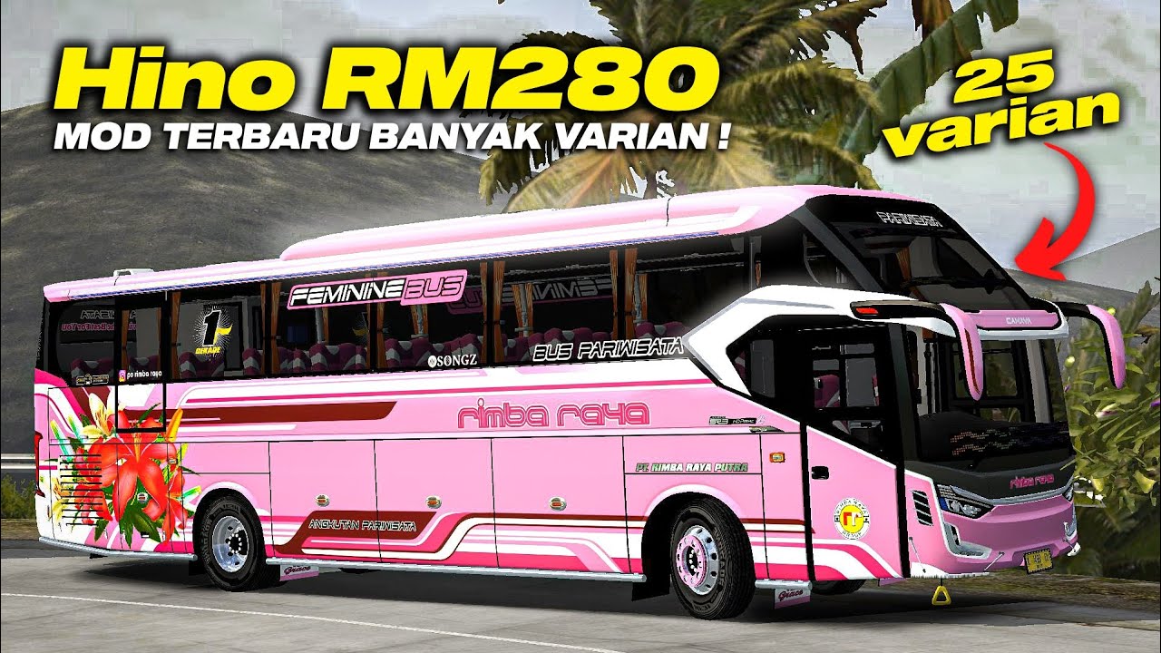 Waw😱Baru Rilis Mod SR3 HD Ultimate Hino RM280 BUSSID - YouTube