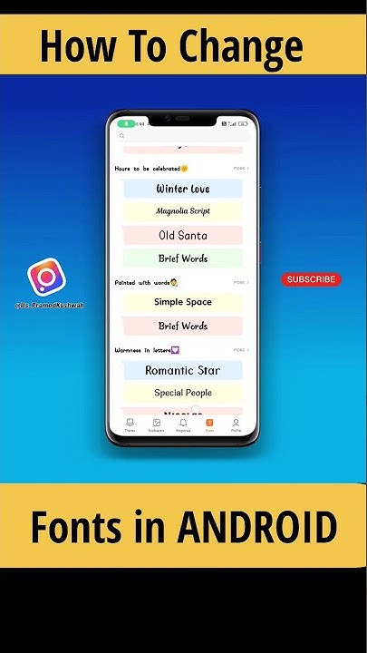 Attractive FONTS in ANDROID 😳😳 How To Change FONTS Style‼️ Change FONTS ...