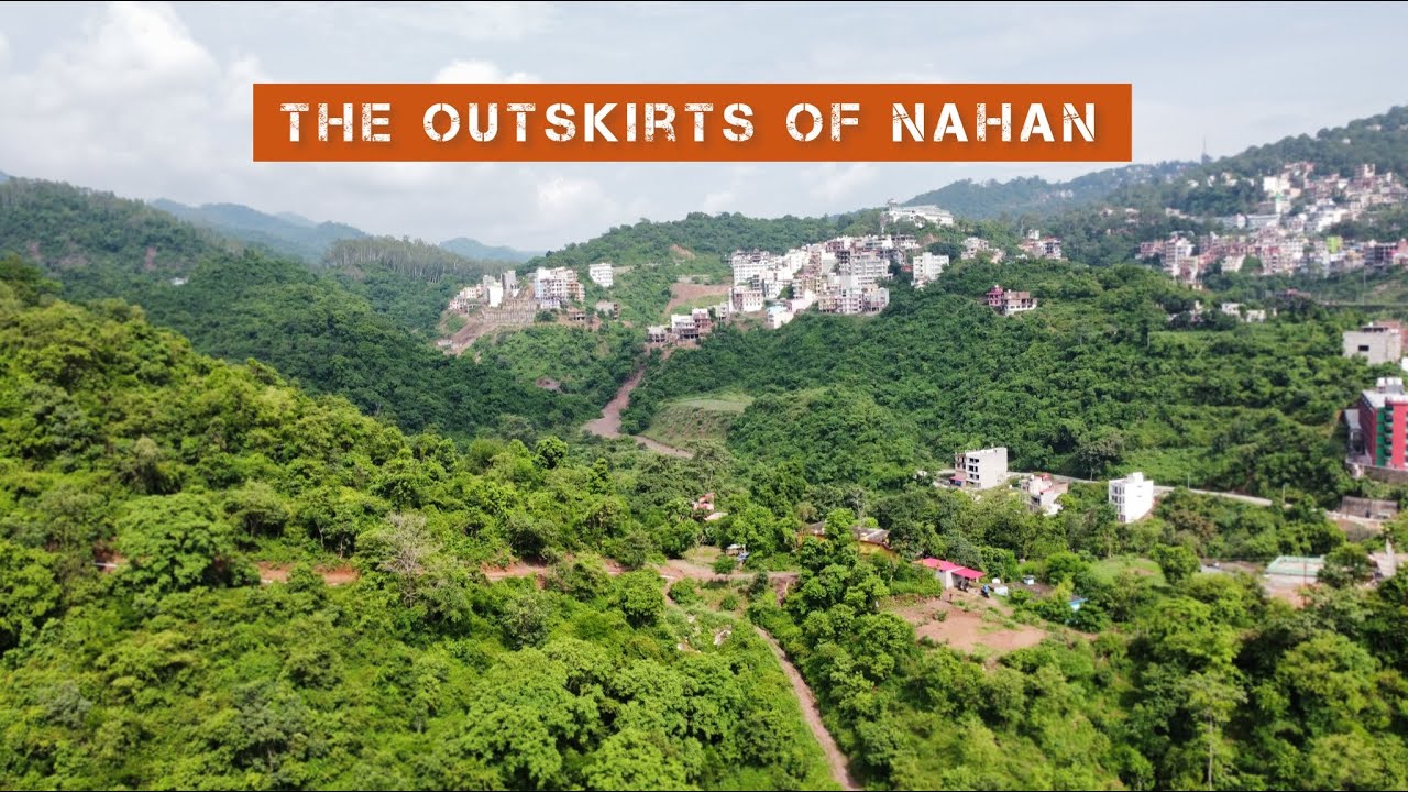 Aerial view of Outskirts of Nahan town #himachal #sirmour #nahan # ...