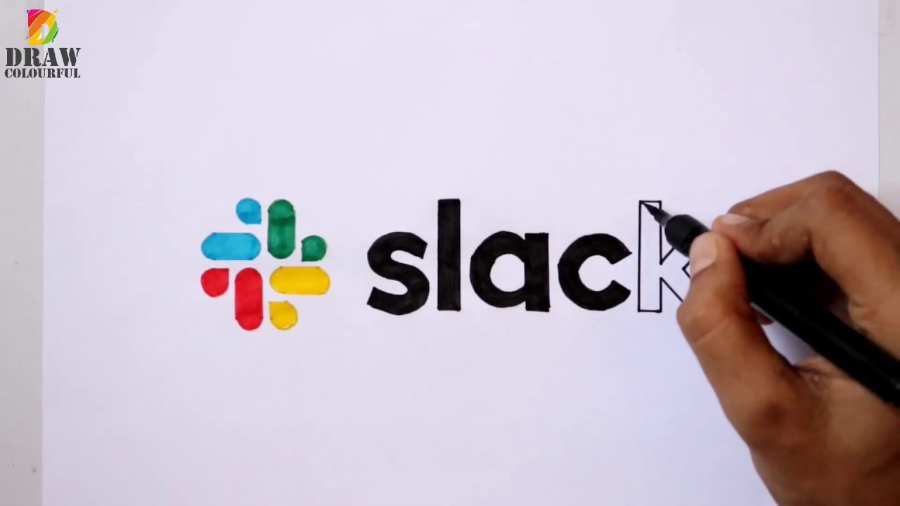 Slack logo drawing || how to draw logo - YouTube