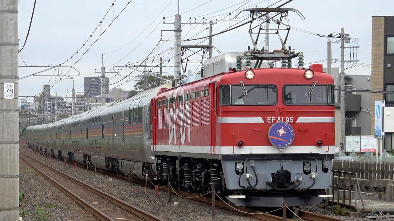 EF81 95+E26系12両「カシオペア紀行 仙台行き（東北本線経由）」2024.10.6 - YouTube