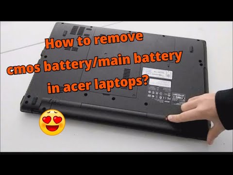 How to remove cmos/main battery on acer laptop's?? - YouTube